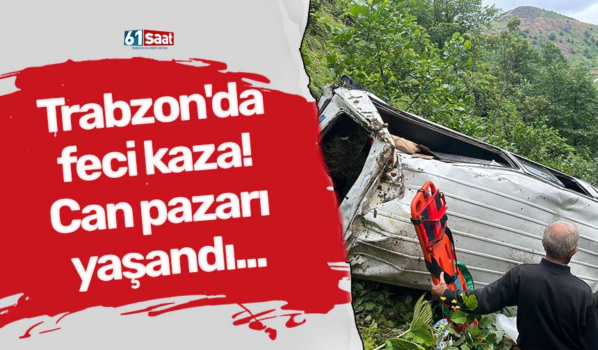 Trabzon'da feci kaza! Can pazarı yaşandı... - Trabzon Haber Sayfası